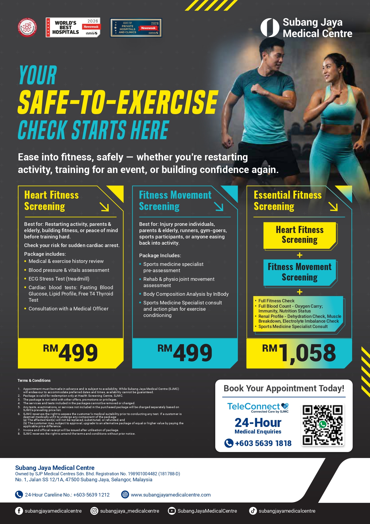 Safe-to-Exercise Screening Packages | SJMC